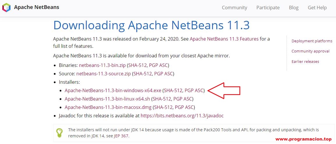 Instalar JDK y Apache Netbeans en Windows 10
